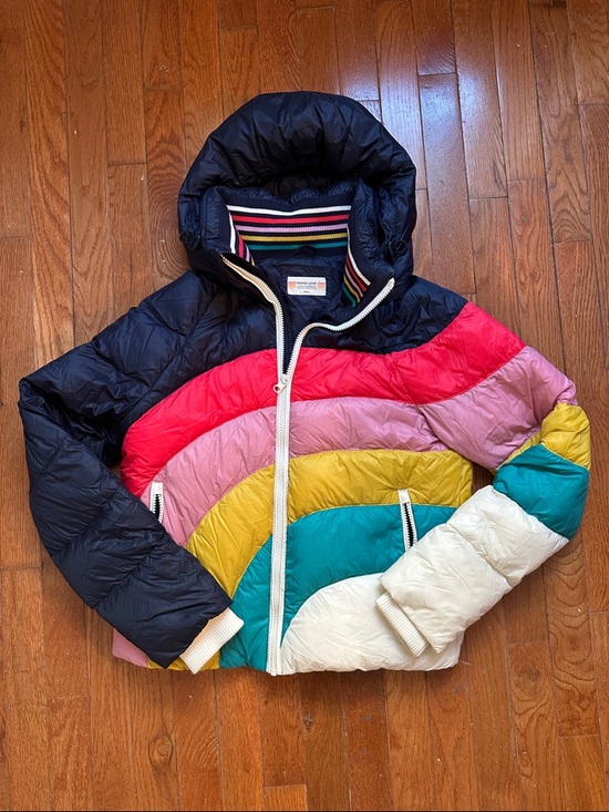 Marine Layer | Jackets & Coats | Marine Layer Rainbow Puffer Jacket ...